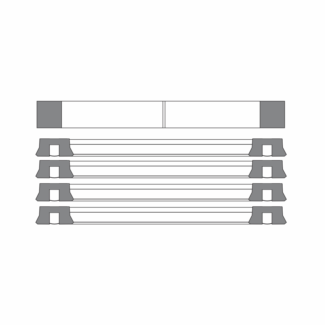 DOVER / THYSSENKRUPP - STACK PACKING FOR WELDED HEADS - PACKING KIT: 15 ...
