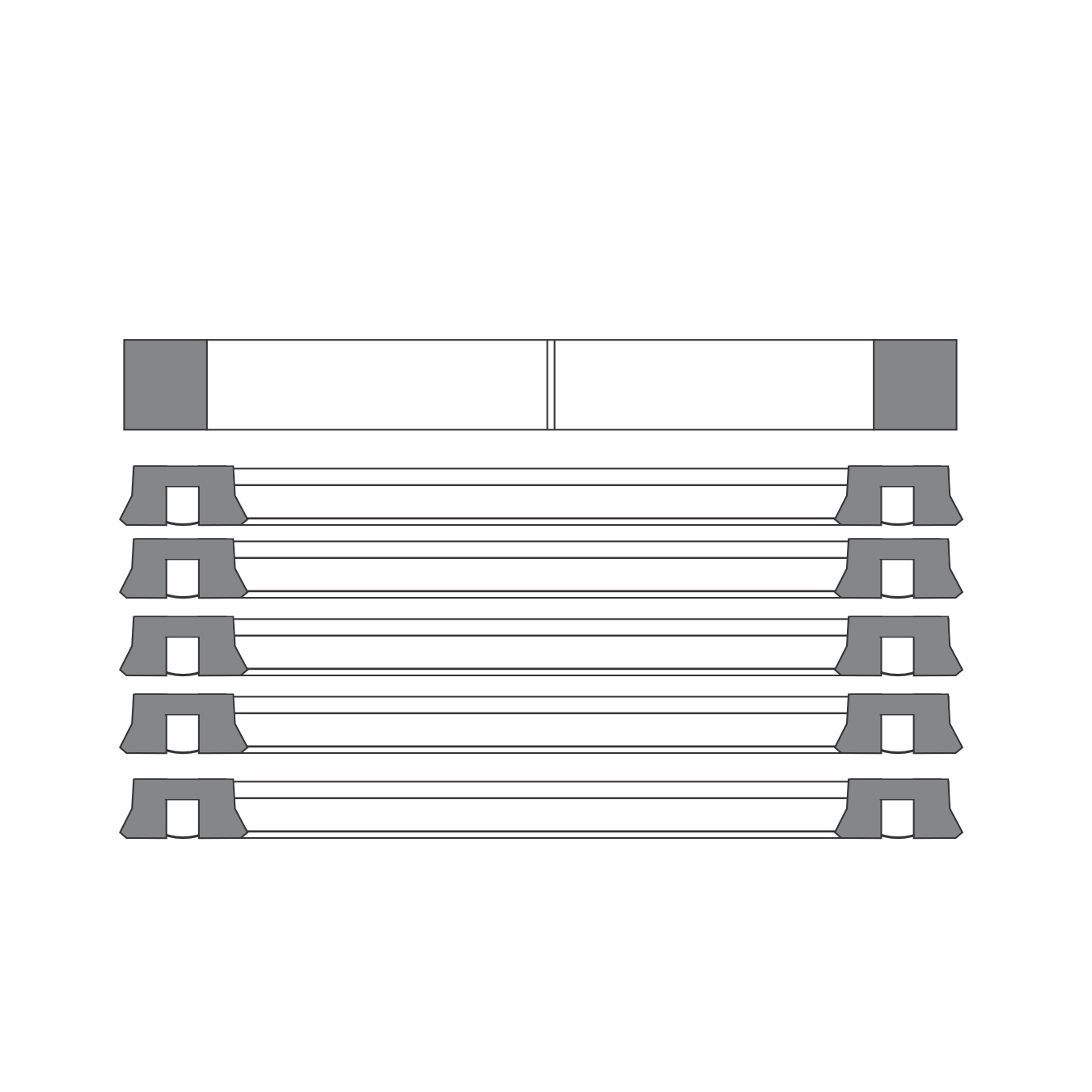 DOVER / THYSSENKRUPP - STACK PACKING FOR WELDED HEADS - PACKING KIT: 9 ...